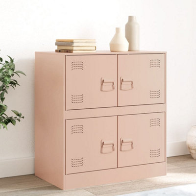 Berkfield Sideboard Pink 67x39x73 cm Steel
