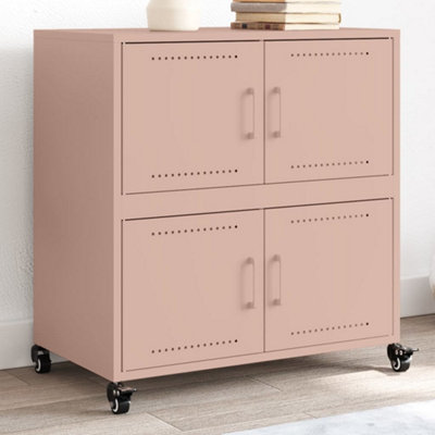 Berkfield Sideboard Pink 68x39x72 cm Steel