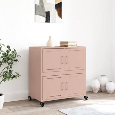 Berkfield Sideboard Pink 68x39x72 cm Steel