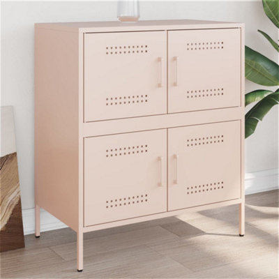 Berkfield Sideboard Pink 68x39x79 cm Steel