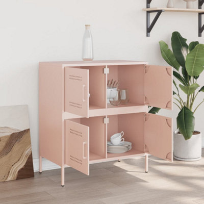 Berkfield Sideboard Pink 68x39x79 cm Steel