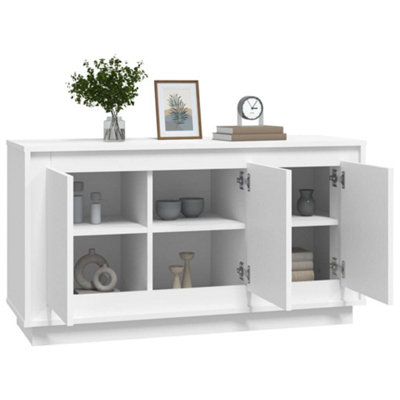 Berkfield Sideboard White 102x35x55 cm Engineered Wood
