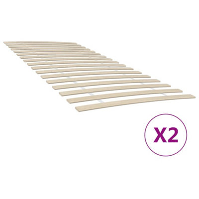 Berkfield Slatted Bed Bases with 34 Slats 2 pcs 100x200 cm | DIY at B&Q