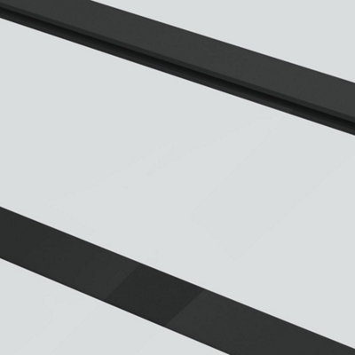Berkfield Sliding Door ESG Glass and Aluminium 76x205 cm Black