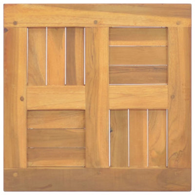 Berkfield Square Table Top 40x40x2.5 cm Solid Wood Teak