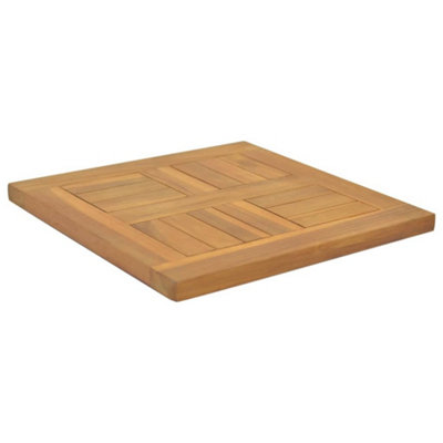 Berkfield Square Table Top 40x40x2.5 cm Solid Wood Teak
