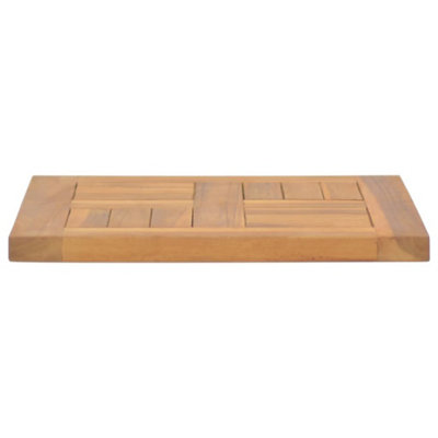 Berkfield Square Table Top 40x40x2.5 cm Solid Wood Teak