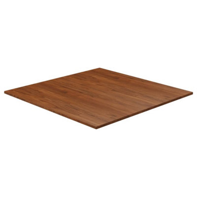 Berkfield Square Table Top Dark Brown 90x90x1.5cm Treated Solid Wood ...