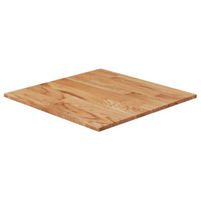 Berkfield Square Table Top Light Brown 40x40x1.5cm Treated Solid Wood ...