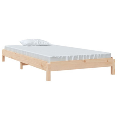 Berkfield Stack Bed 75x190 cm Solid Wood Pine