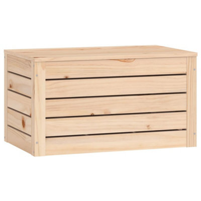 Berkfield Storage Box 59.5x36.5x33 cm Solid Wood Pine