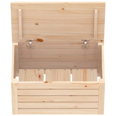 Berkfield Storage Box 59.5x36.5x33 cm Solid Wood Pine