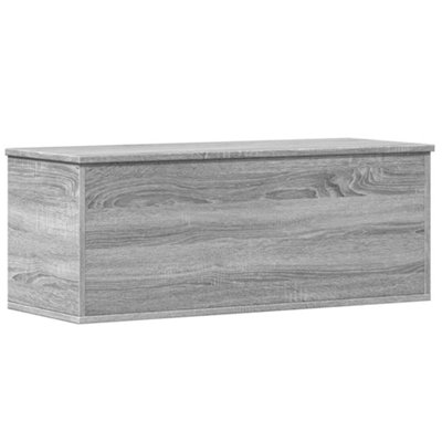 Berkfield Storage Box Grey Sonoma 90x35x35 cm Engineered Wood