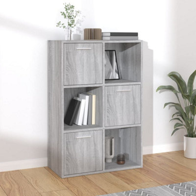 Berkfield Storage Cabinet Grey Sonoma 60x29.5x90 cm | DIY at B&Q