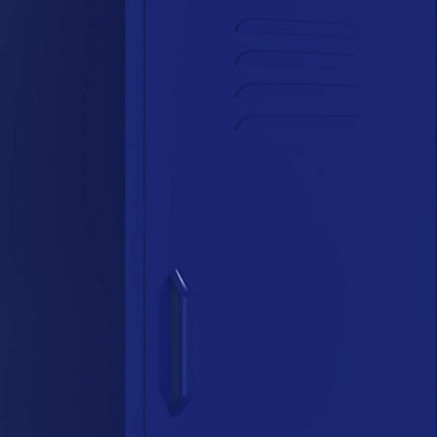 Berkfield Storage Cabinet Navy Blue 42.5x35x101.5 cm Steel