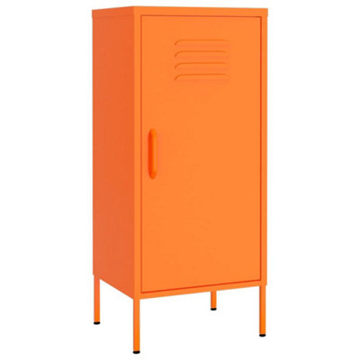 Berkfield Storage Cabinet Orange 42.5x35x101.5 cm Steel