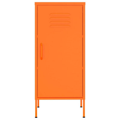 Berkfield Storage Cabinet Orange 42.5x35x101.5 cm Steel