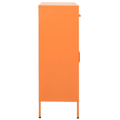 Berkfield Storage Cabinet Orange 80x35x101.5 cm Steel