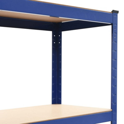 Berkfield Storage Shelf Blue 80x40x160 cm Steel and MDF