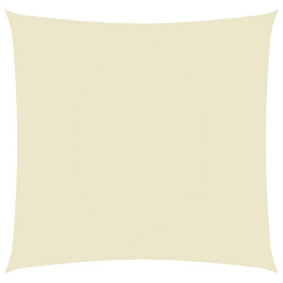 Berkfield Sunshade Sail Oxford Fabric Square 3x3 m Cream
