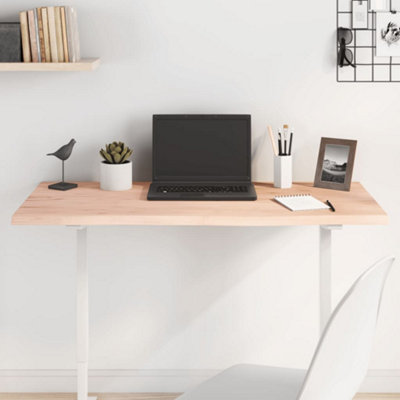 Berkfield Table Top 100x60x2 cm Untreated Solid Wood Oak