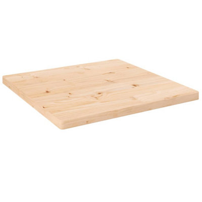 Berkfield Table Top 50x50x2.5 cm Solid Wood Pine Square | DIY at B&Q