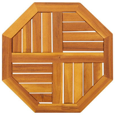 Berkfield Table Top 50x50x2 cm Octagonal Solid Wood Acacia