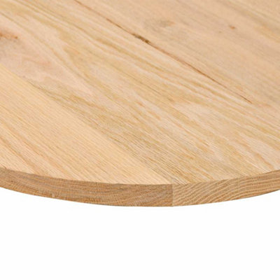 Berkfield Table Top 80x40x2 cm Solid Wood Oak Oval
