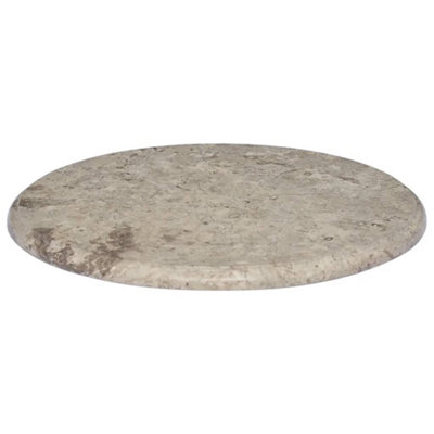 Berkfield Table Top Grey Radius 50x2.5 cm Marble | DIY at B&Q