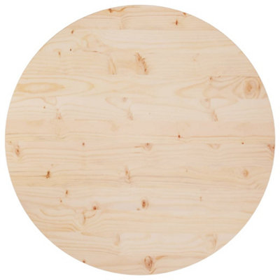 Berkfield Table Top Radius 80x2.5 cm Solid Wood Pine | DIY at B&Q