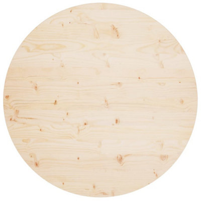 Berkfield Table Top Radius 90x2.5 cm Solid Wood Pine | DIY at B&Q