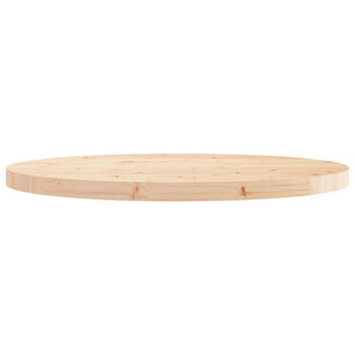 Berkfield Table Top Round size 70x3 cm Solid Wood Pine