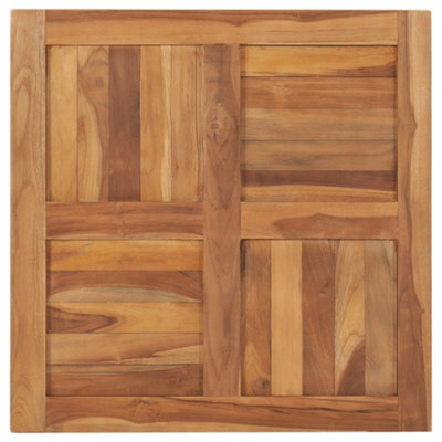 Berkfield Table Top Solid Teak Wood 70x70x2.5 cm