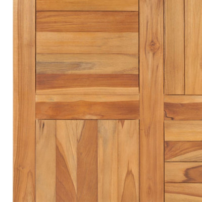 Berkfield Table Top Solid Teak Wood 70x70x2.5 cm