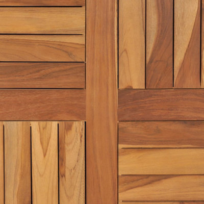 Berkfield Table Top Solid Teak Wood Round 2.5 cm 70 cm