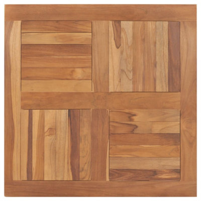 BERKFIELD TABLE TOP SOLID TEAK WOOD SQUARE 80X80X2.5 CM