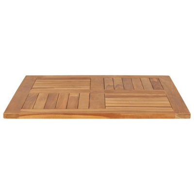 BERKFIELD TABLE TOP SOLID TEAK WOOD SQUARE 80X80X2.5 CM