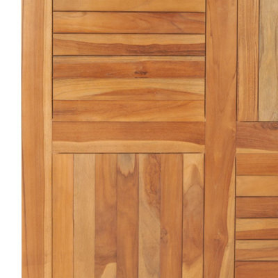 Berkfield Table Top Solid Teak Wood Square 90x90x2.5 cm