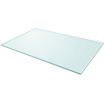 Berkfield Table Top Tempered Glass Rectangular 1000x620 mm