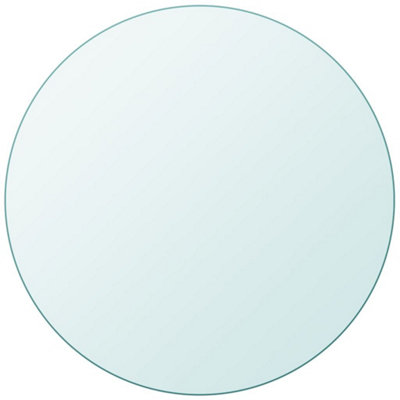 Berkfield Table Top Tempered Glass Round 400 mm