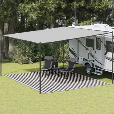 BERKFIELD TENT CARPET ANTHRACITE AND WHITE 400X500 CM HDPE