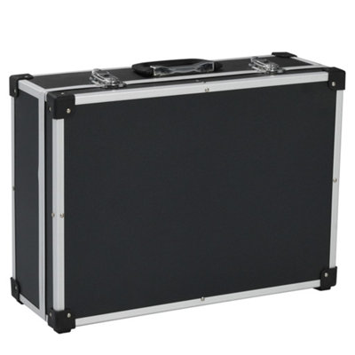 Berkfield Tool Suitcase 46x33x16 cm Black Aluminium