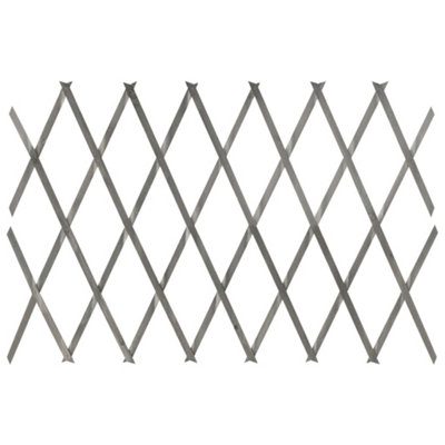 Berkfield Trellis Fences 5 pcs Grey Solid Firwood 180x60 cm