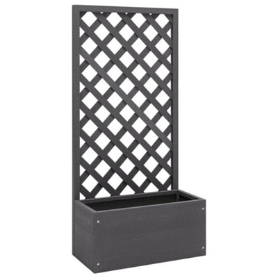 Berkfield Trellis Planter 65x30x135 cm WPC | DIY at B&Q