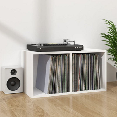 Berkfield Vinyl Storage Box White 71x34x36 cm Engineered Wood