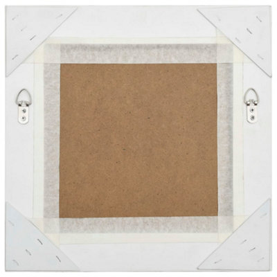 Berkfield Wall Mirror Baroque Style 40x40 cm White