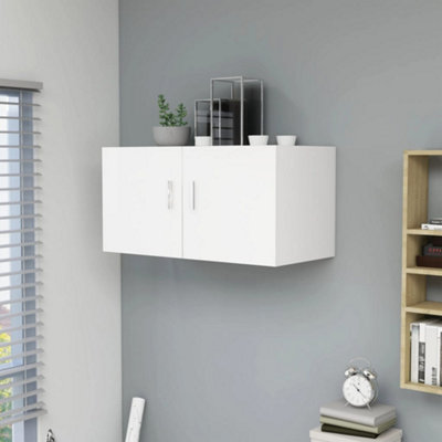 Berkfield Wall Mounted Cabinet White 80x39x40 cm Engineered Wood | DIY ...