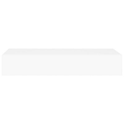 Berkfield Wall-mounted Drawer Shelves 2 pcs White 60x23.5x10cm MDF