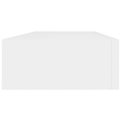 Berkfield Wall-mounted Drawer Shelves 2 pcs White 60x23.5x10cm MDF