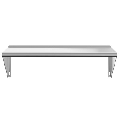 BERKFIELD WALL SHELF 100X45X31 CM SILVER STAINLESS STEEL